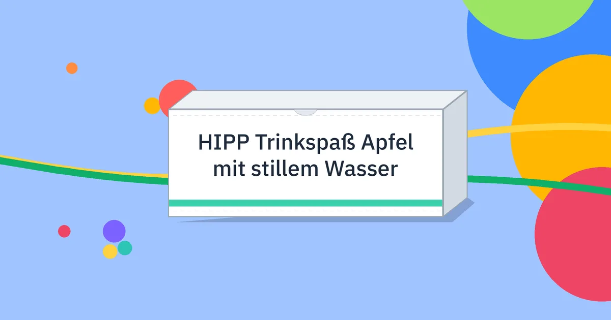 Symbolbild: Packung mit der Aufschrift HIPP Trinkspaß Apfel mit stillem Wasser (PZN 20293004) – Verfügbarkeit und Bezug in Apotheken in Frankfurt am Main