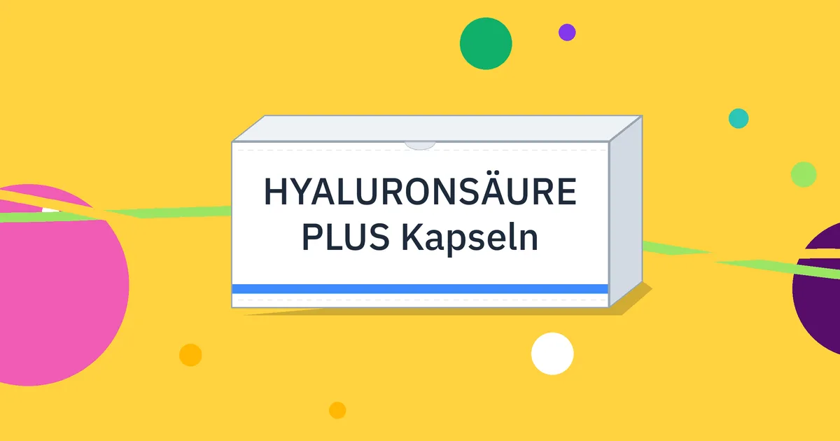 Symbolbild: Packung mit der Aufschrift HYALURONSÄURE PLUS Kapseln (PZN 18270579) – Verfügbarkeit und Bezug in Apotheken in Frankfurt am Main