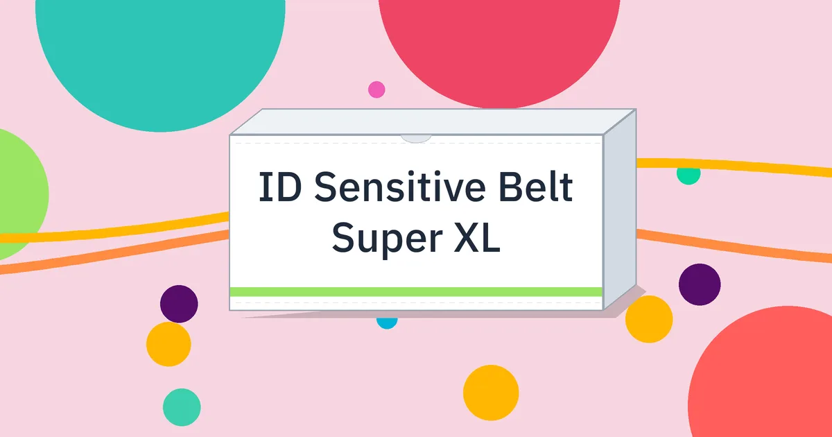 Symbolbild: Packung mit der Aufschrift ID Sensitive Belt Super XL (PZN 19893199) – Verfügbarkeit und Bezug in Apotheken in Frankfurt am Main