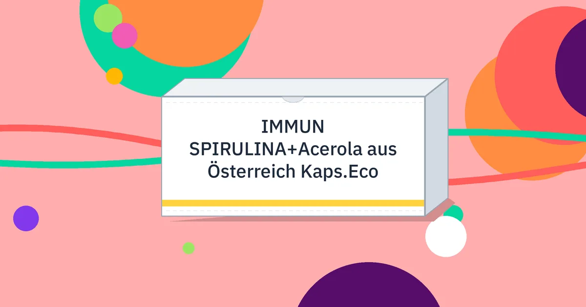 Symbolbild: Packung mit der Aufschrift IMMUN SPIRULINA+Acerola aus Österreich Kaps.Eco (PZN 18135485) – Verfügbarkeit und Bezug in Apotheken in Frankfurt am Main