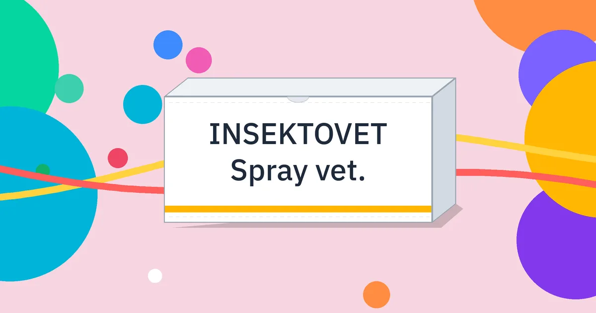 Symbolbild: Packung mit der Aufschrift INSEKTOVET Spray vet. (PZN 11117716) – Verfügbarkeit und Bezug in Apotheken in Frankfurt am Main