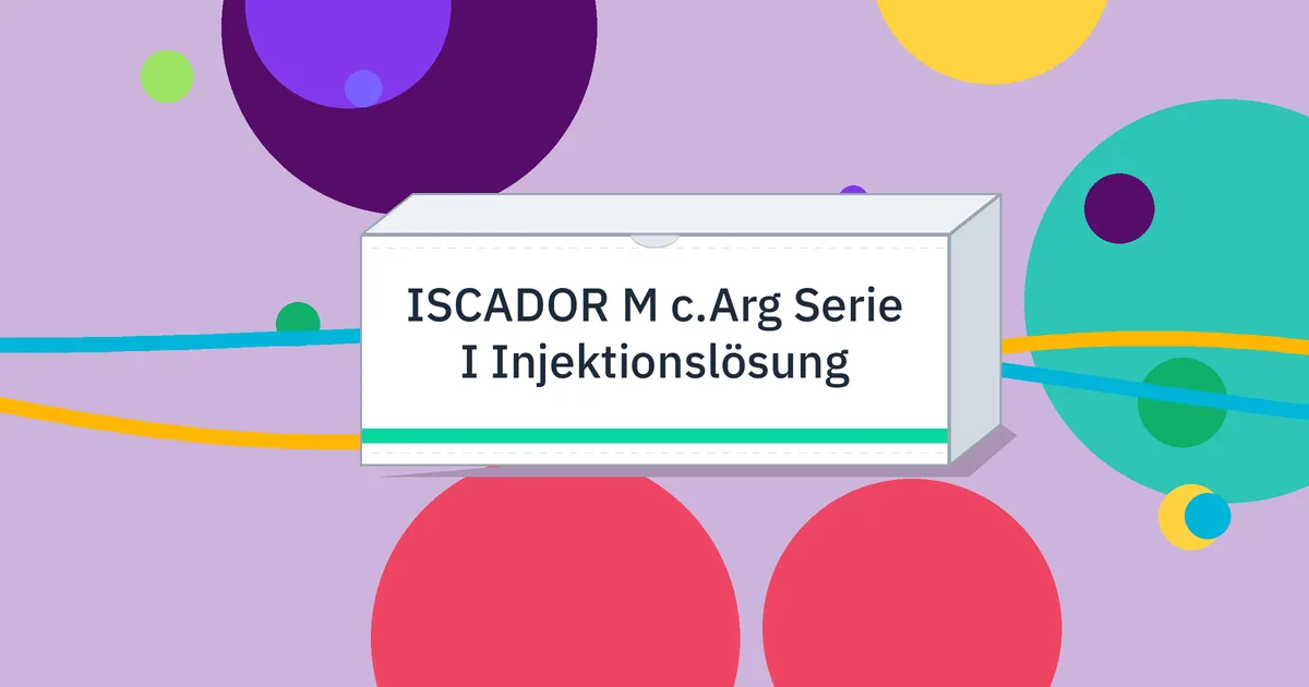 Symbolbild: Packung mit der Aufschrift ISCADOR M c.Arg Serie I Injektionslösung (PZN 09751334) – Verfügbarkeit und Bezug in Apotheken in Frankfurt am Main