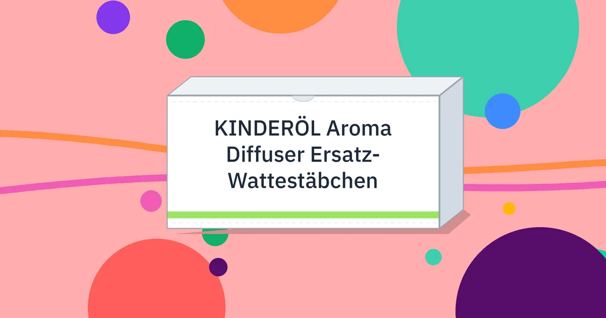 Symbolbild: Packung mit der Aufschrift KINDERÖL Aroma Diffuser Ersatz-Wattestäbchen (PZN 16354993) – Verfügbarkeit und Bezug in Apotheken in Frankfurt am Main