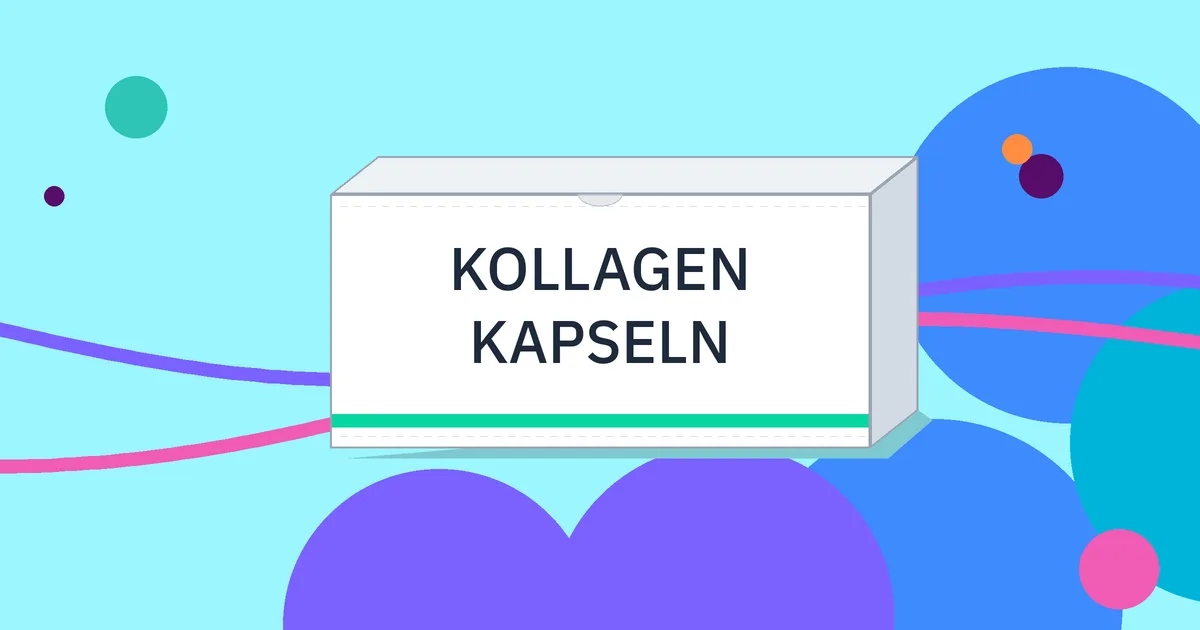 Symbolbild: Packung mit der Aufschrift KOLLAGEN KAPSELN (PZN 16682289) – Verfügbarkeit und Bezug in Apotheken in Frankfurt am Main