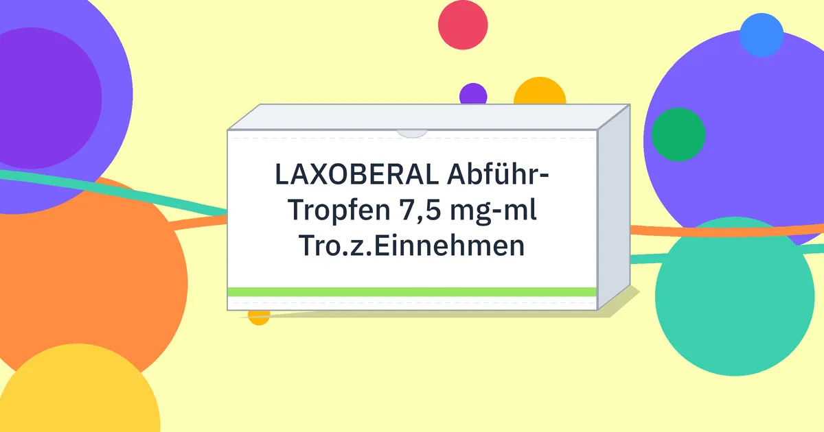 Symbolbild: Packung mit der Aufschrift LAXOBERAL Abführ-Tropfen 7,5 mg-ml Tro.z.Einnehmen (PZN 04348786) – Verfügbarkeit und Bezug in Apotheken in Frankfurt am Main