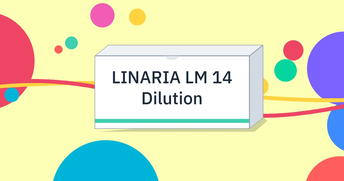 Symbolbild: Packung mit der Aufschrift LINARIA LM 14 Dilution (PZN 13529179) – Verfügbarkeit und Bezug in Apotheken in Frankfurt am Main