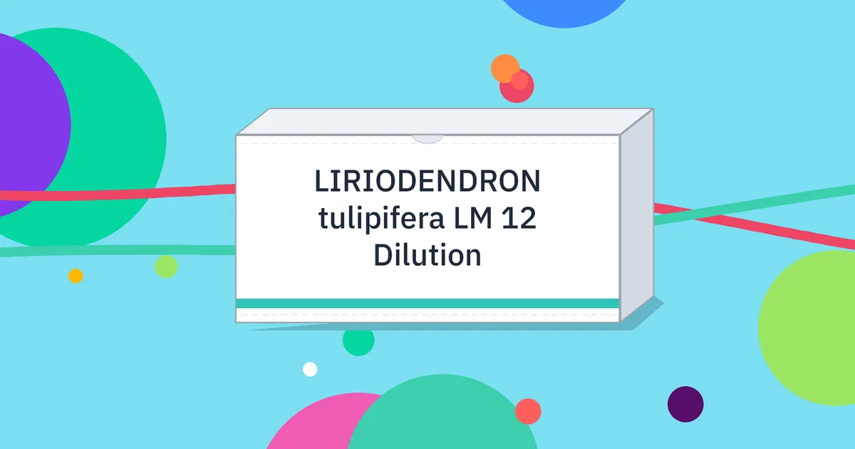 Symbolbild: Packung mit der Aufschrift LIRIODENDRON tulipifera LM 12 Dilution (PZN 13531064) – Verfügbarkeit und Bezug in Apotheken in Frankfurt am Main