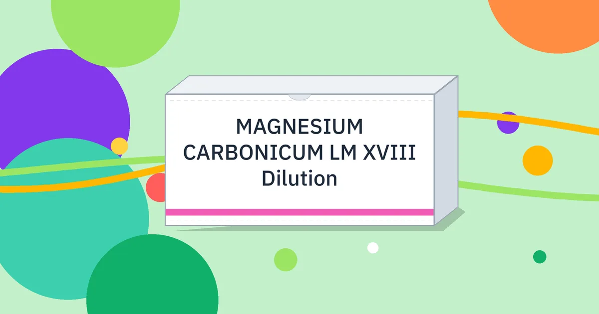 Symbolbild: Packung mit der Aufschrift MAGNESIUM CARBONICUM LM XVIII Dilution (PZN 02668713) – Verfügbarkeit und Bezug in Apotheken in Frankfurt am Main