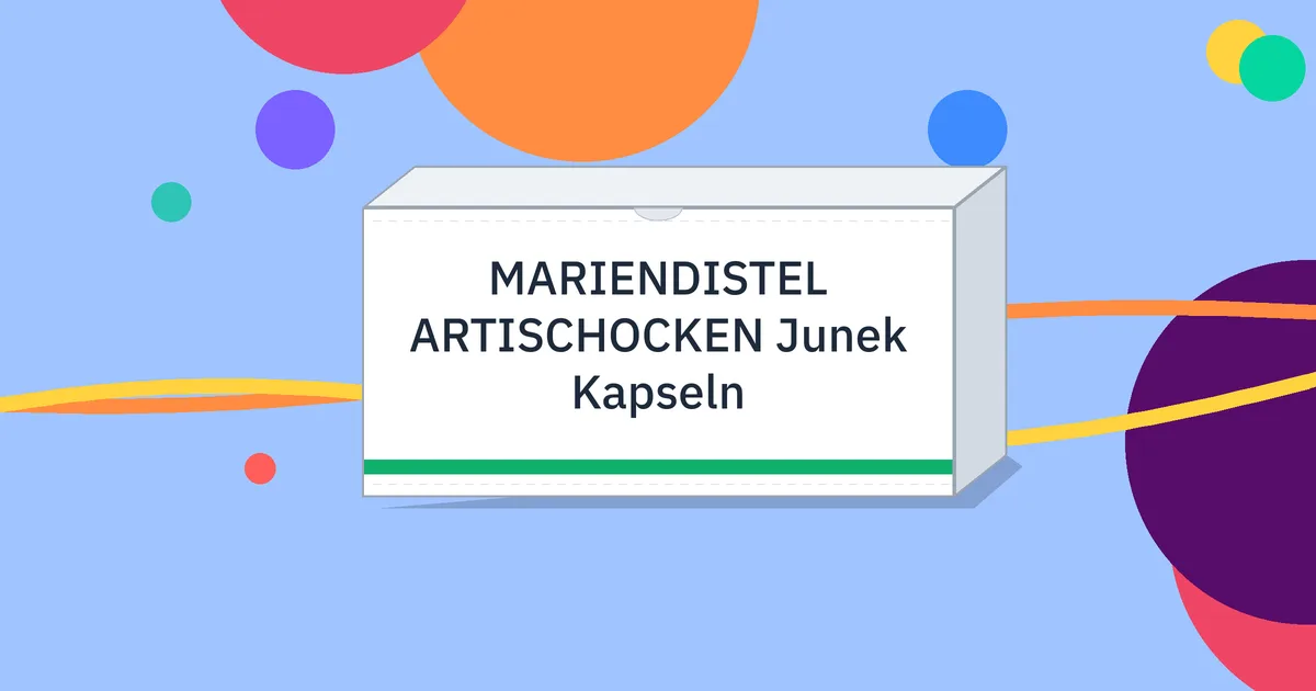 Symbolbild: Packung mit der Aufschrift MARIENDISTEL ARTISCHOCKEN Junek Kapseln (PZN 13894536) – Verfügbarkeit und Bezug in Apotheken in Frankfurt am Main