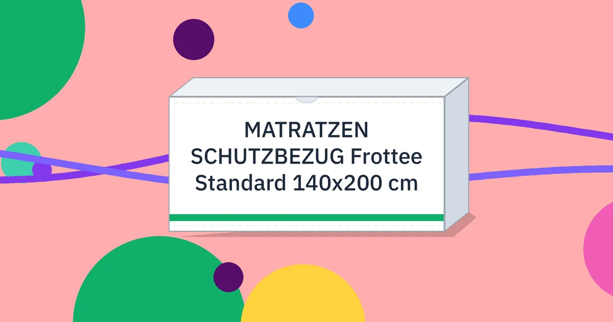 Symbolbild: Packung mit der Aufschrift MATRATZEN SCHUTZBEZUG Frottee Standard 140x200 cm (PZN 00541687) – Verfügbarkeit und Bezug in Apotheken in Frankfurt am Main