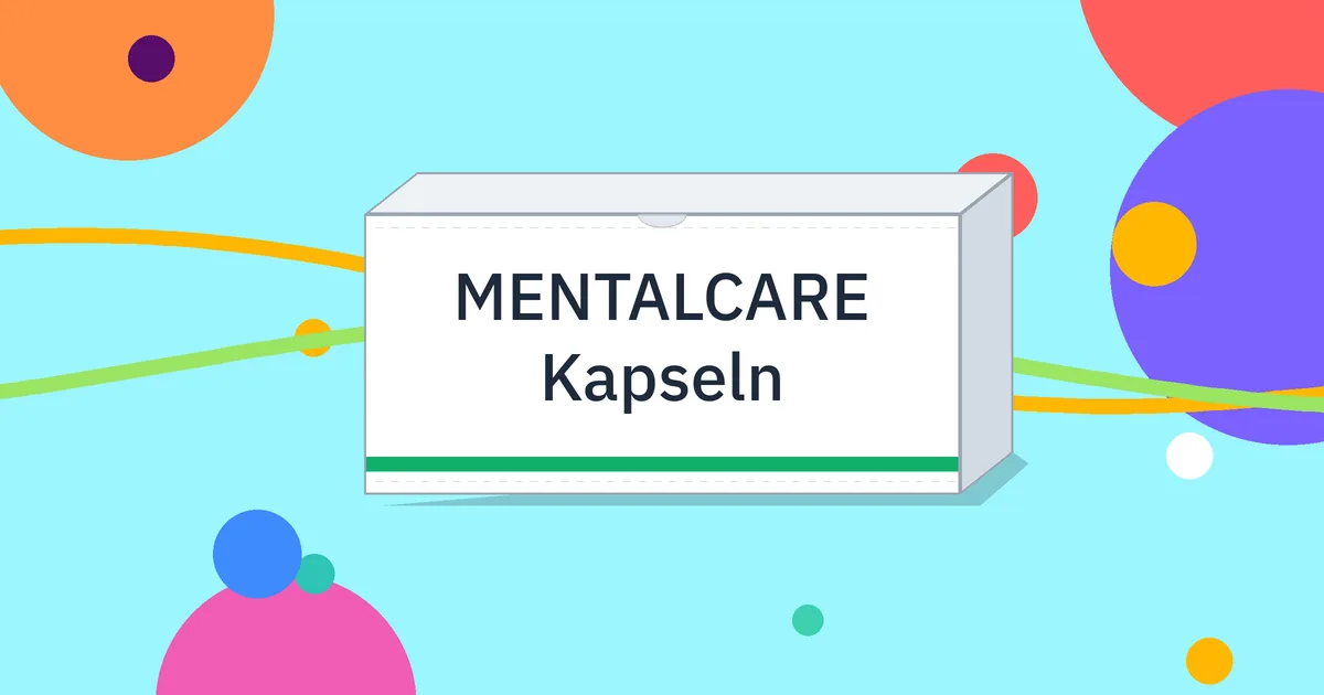 Symbolbild: Packung mit der Aufschrift MENTALCARE Kapseln (PZN 16699195) – Verfügbarkeit und Bezug in Apotheken in Frankfurt am Main
