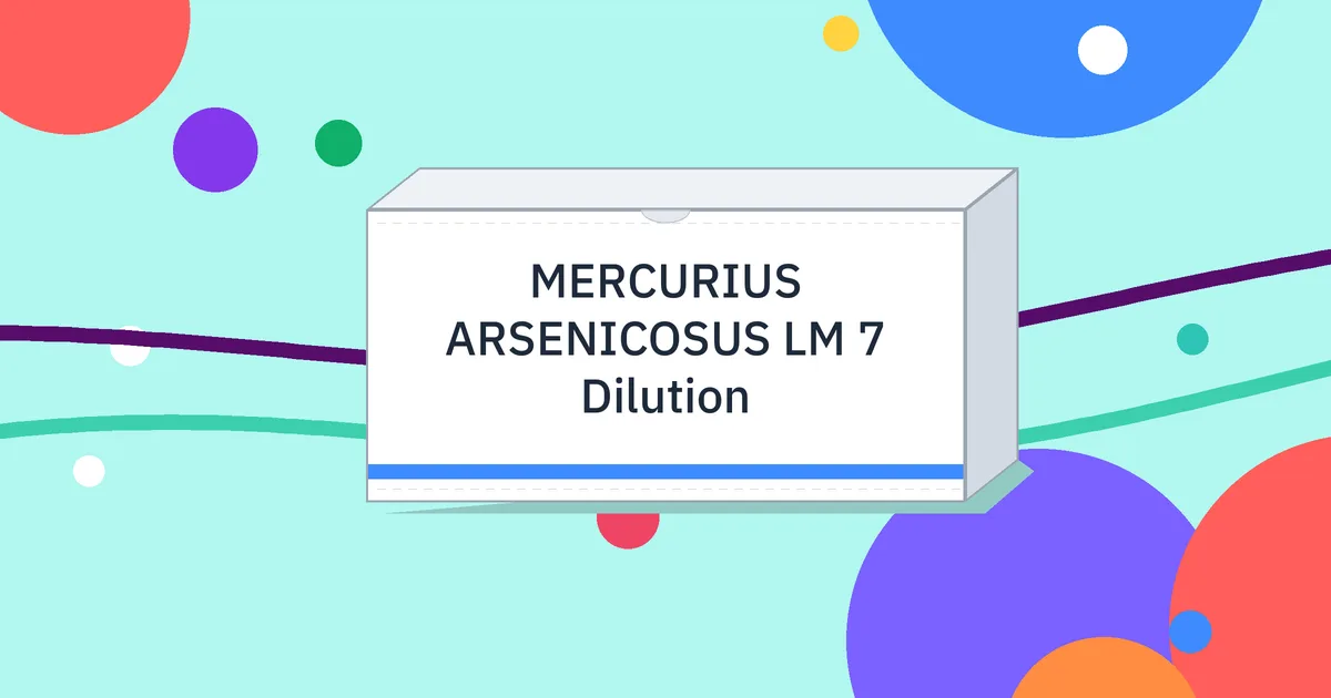 Symbolbild: Packung mit der Aufschrift MERCURIUS ARSENICOSUS LM 7 Dilution (PZN 13606023) – Verfügbarkeit und Bezug in Apotheken in Frankfurt am Main