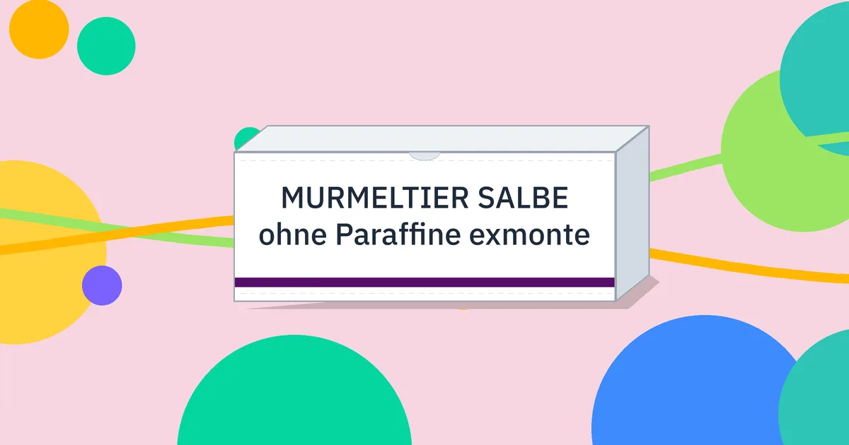 Symbolbild: Packung mit der Aufschrift MURMELTIER SALBE ohne Paraffine exmonte (PZN 17448667) – Verfügbarkeit und Bezug in Apotheken in Frankfurt am Main