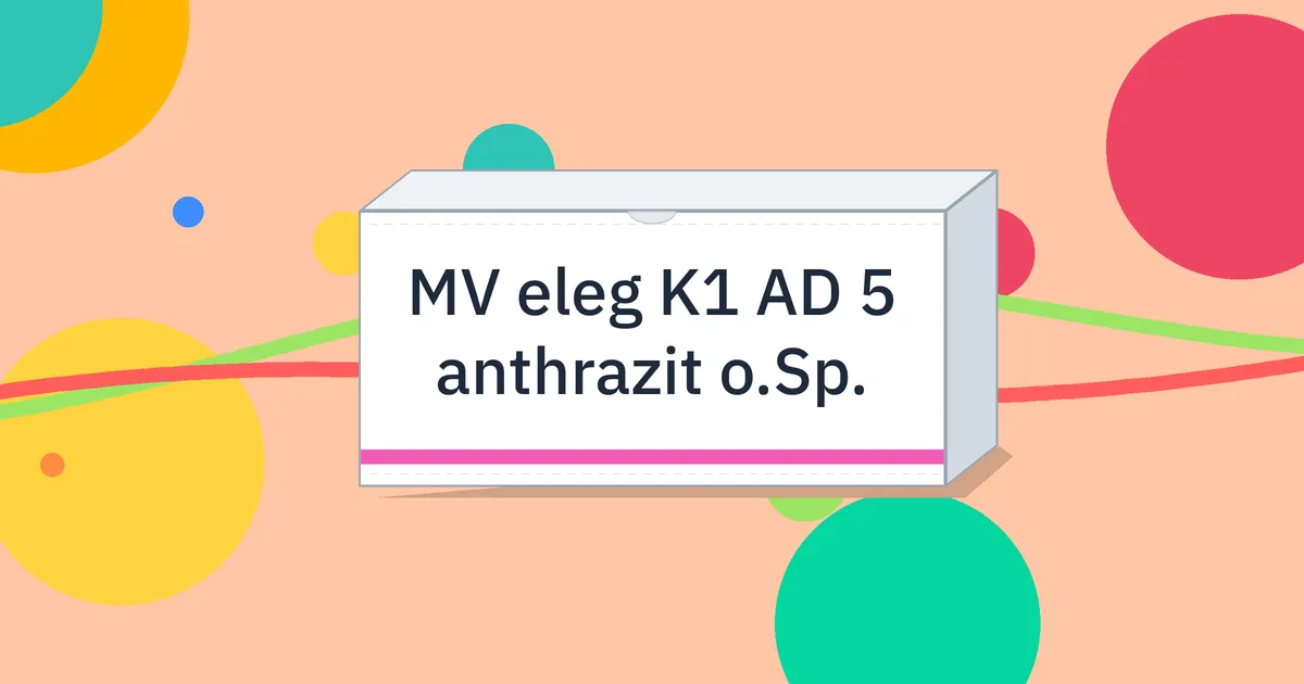 Symbolbild: Packung mit der Aufschrift MV eleg K1 AD 5 anthrazit o.Sp. (PZN 00640142) – Verfügbarkeit und Bezug in Apotheken in Frankfurt am Main