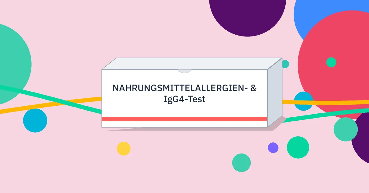 Symbolbild: Packung mit der Aufschrift NAHRUNGSMITTELALLERGIEN- & IgG4-Test (PZN 15425892) – Verfügbarkeit und Bezug in Apotheken in Frankfurt am Main
