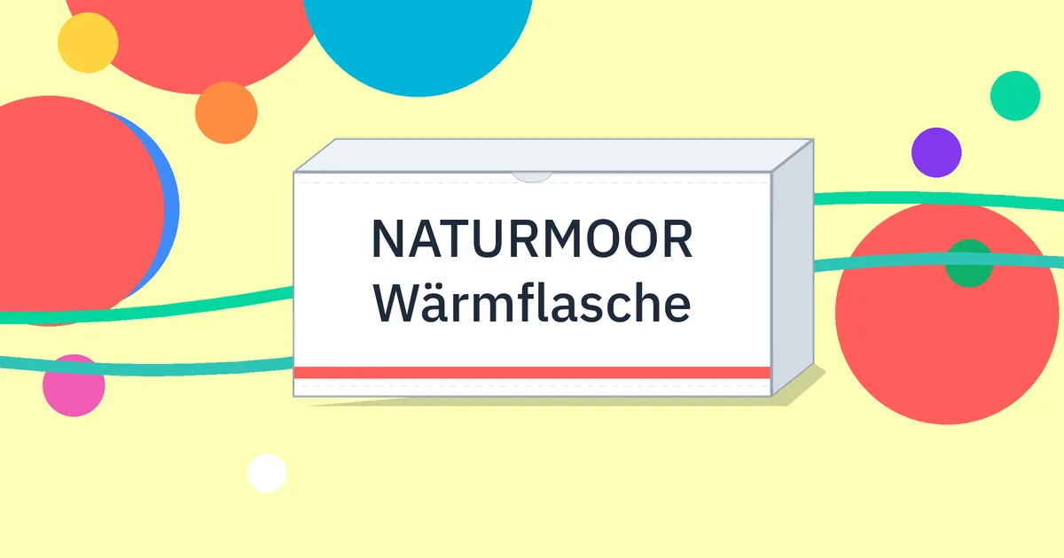 Symbolbild: Packung mit der Aufschrift NATURMOOR Wärmflasche (PZN 02177487) – Verfügbarkeit und Bezug in Apotheken in Frankfurt am Main