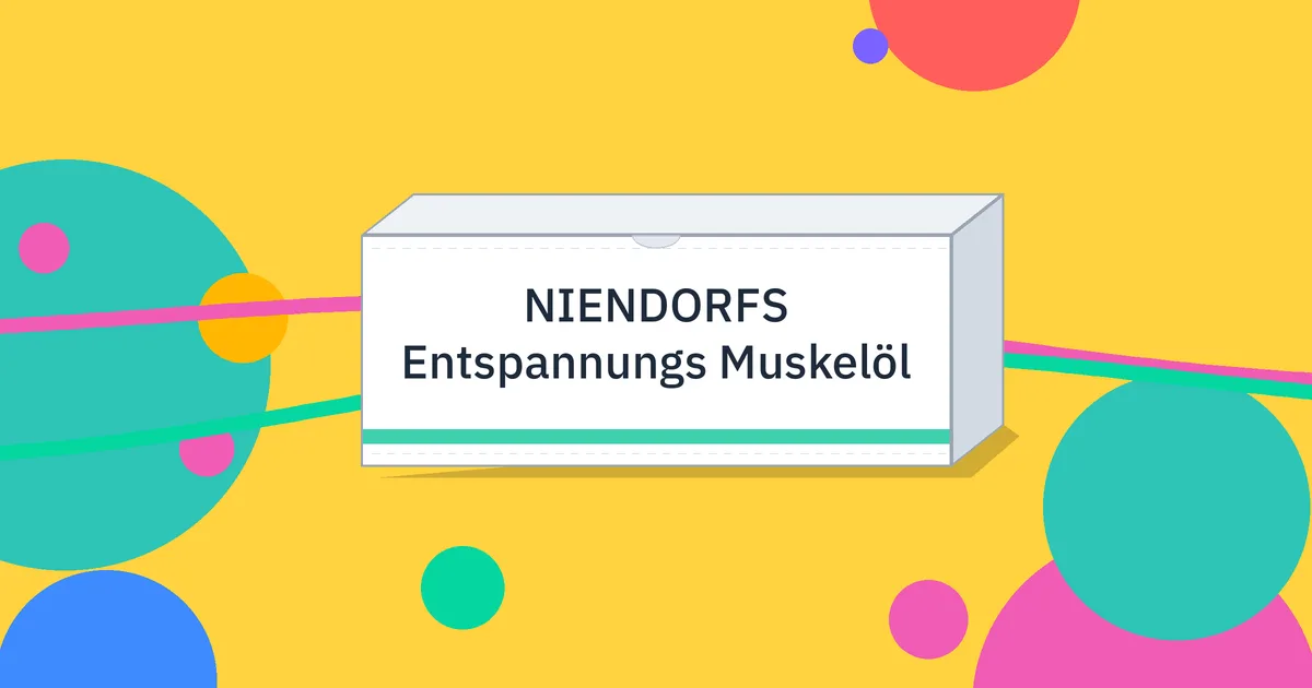 Symbolbild: Packung mit der Aufschrift NIENDORFS Entspannungs Muskelöl (PZN 07795853) – Verfügbarkeit und Bezug in Apotheken in Frankfurt am Main