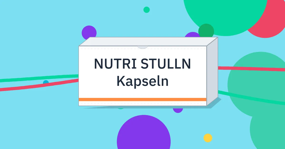 Symbolbild: Packung mit der Aufschrift NUTRI STULLN Kapseln (PZN 03134362) – Verfügbarkeit und Bezug in Apotheken in Frankfurt am Main