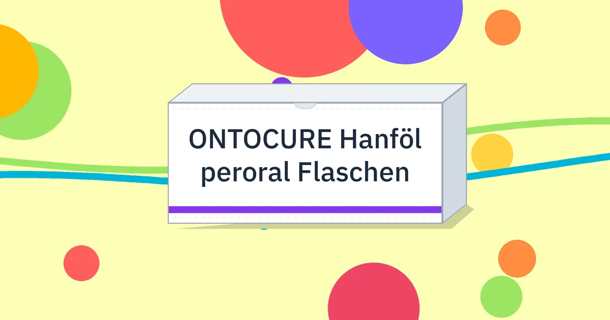 Symbolbild: Packung mit der Aufschrift ONTOCURE Hanföl peroral Flaschen (PZN 17232068) – Verfügbarkeit und Bezug in Apotheken in Frankfurt am Main