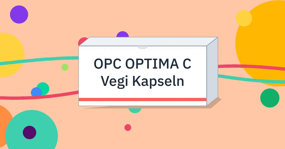 Symbolbild: Packung mit der Aufschrift OPC OPTIMA C Vegi Kapseln (PZN 02134822) – Verfügbarkeit und Bezug in Apotheken in Frankfurt am Main