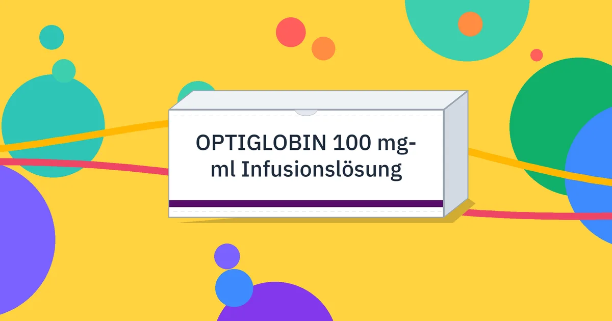 Symbolbild: Packung mit der Aufschrift OPTIGLOBIN 100 mg-ml Infusionslösung (PZN 17275735) – Verfügbarkeit und Bezug in Apotheken in Frankfurt am Main