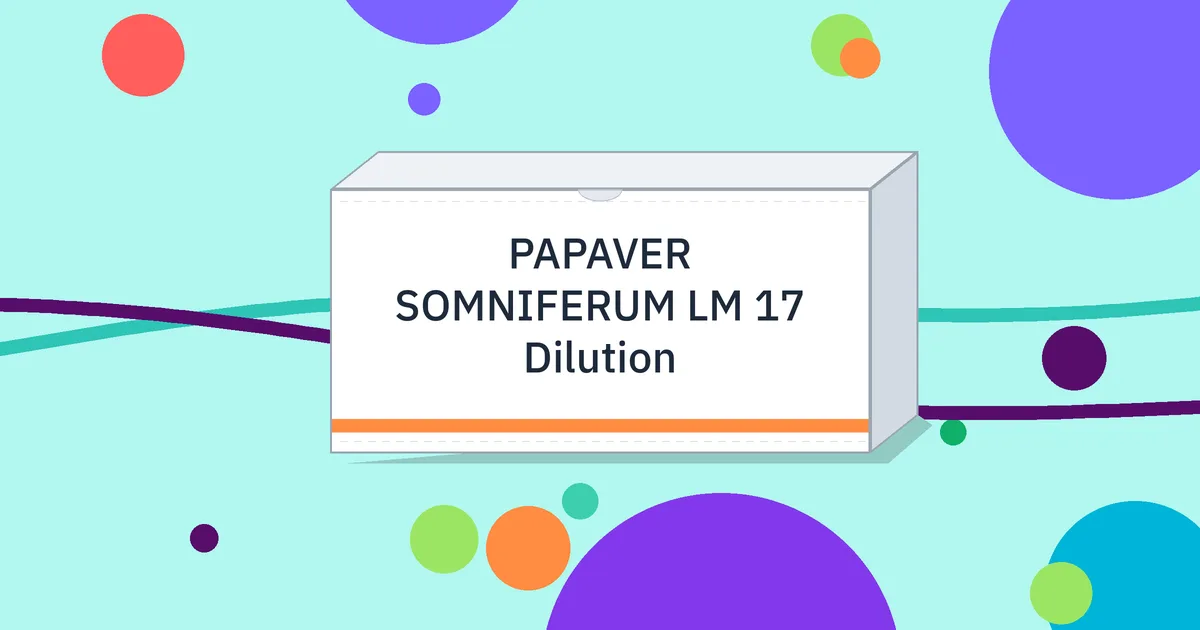 Symbolbild: Packung mit der Aufschrift PAPAVER SOMNIFERUM LM 17 Dilution (PZN 12975913) – Verfügbarkeit und Bezug in Apotheken in Frankfurt am Main