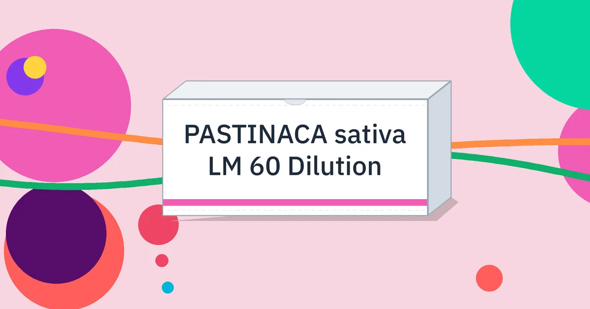 Symbolbild: Packung mit der Aufschrift PASTINACA sativa LM 60 Dilution (PZN 13632575) – Verfügbarkeit und Bezug in Apotheken in Frankfurt am Main