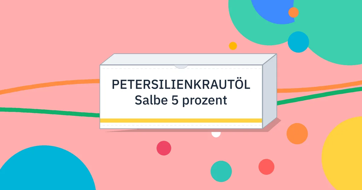 Symbolbild: Packung mit der Aufschrift PETERSILIENKRAUTÖL Salbe 5 prozent (PZN 18901258) – Verfügbarkeit und Bezug in Apotheken in Frankfurt am Main