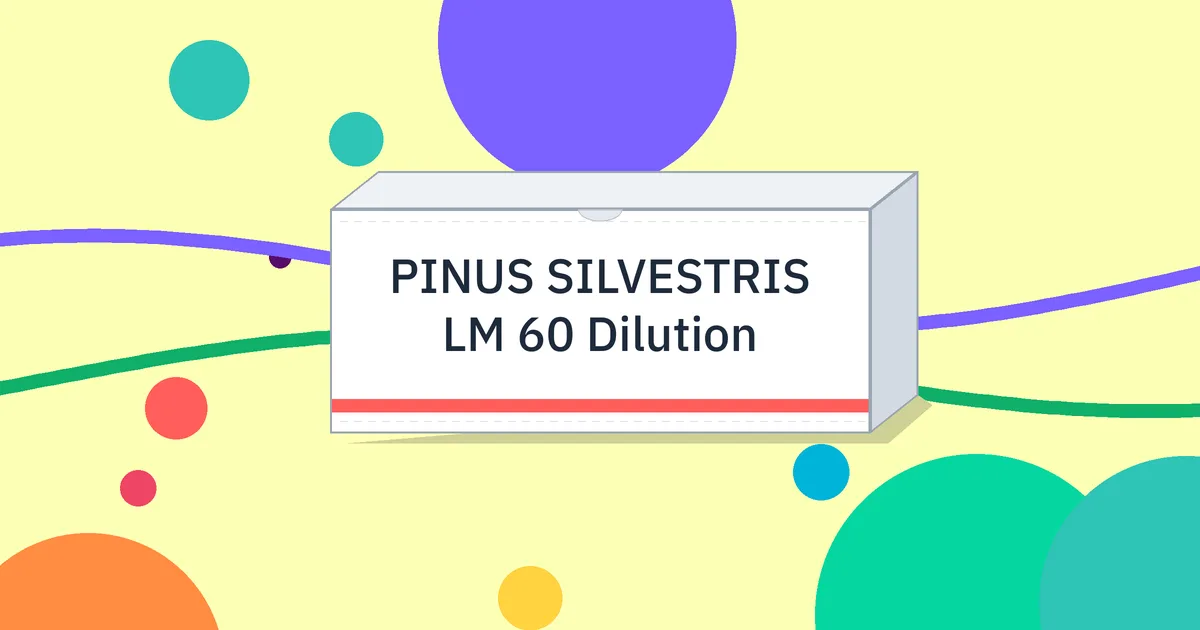 Symbolbild: Packung mit der Aufschrift PINUS SILVESTRIS LM 60 Dilution (PZN 13643202) – Verfügbarkeit und Bezug in Apotheken in Frankfurt am Main