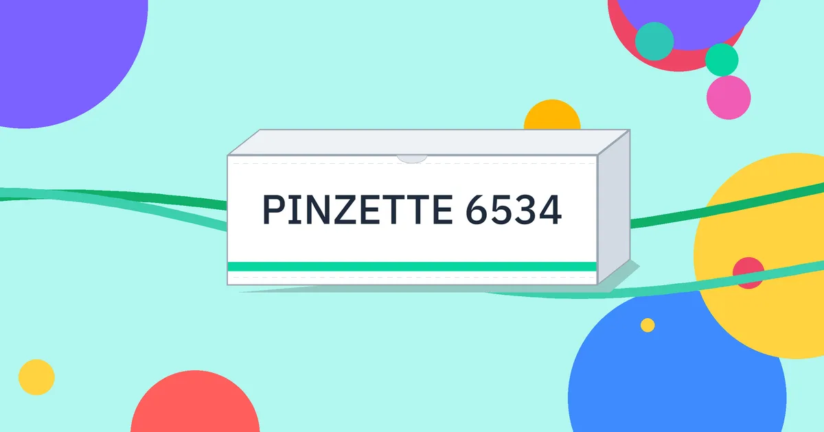 Symbolbild: Packung mit der Aufschrift PINZETTE 6534 (PZN 08700820) – Verfügbarkeit und Bezug in Apotheken in Frankfurt am Main