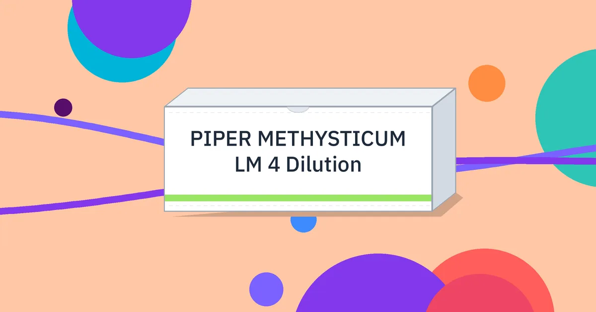 Symbolbild: Packung mit der Aufschrift PIPER METHYSTICUM LM 4 Dilution (PZN 13643314) – Verfügbarkeit und Bezug in Apotheken in Frankfurt am Main