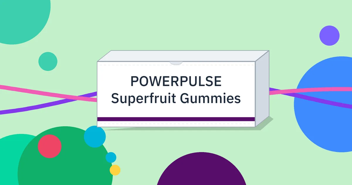 Symbolbild: Packung mit der Aufschrift POWERPULSE Superfruit Gummies (PZN 19854727) – Verfügbarkeit und Bezug in Apotheken in Frankfurt am Main