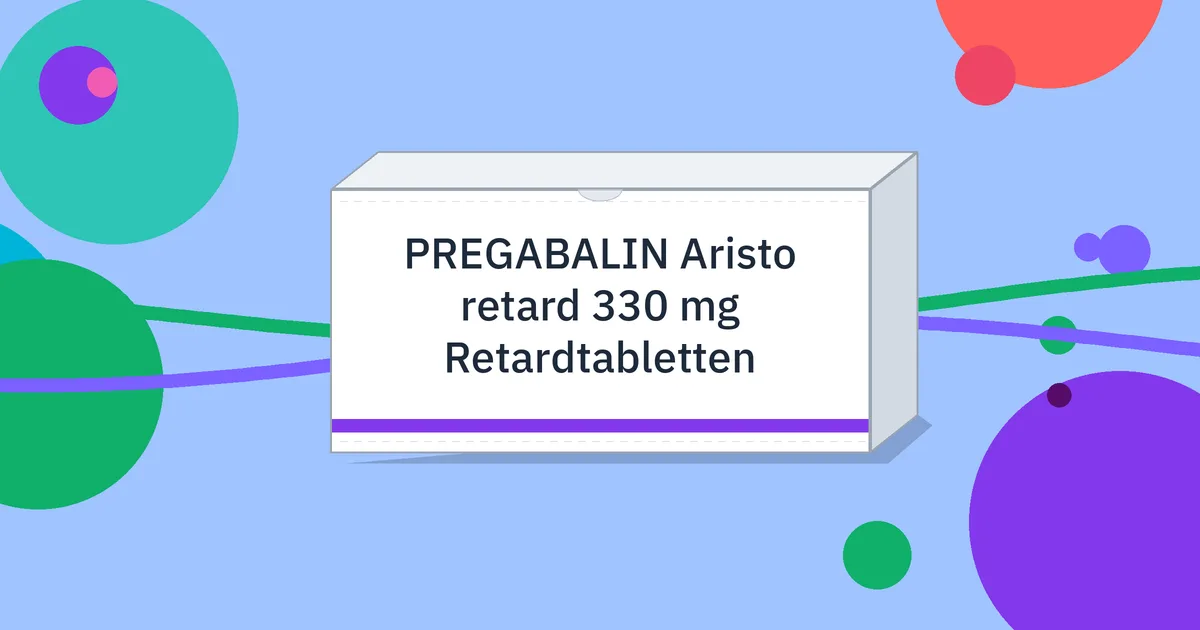 Symbolbild: Packung mit der Aufschrift PREGABALIN Aristo retard 330 mg Retardtabletten (PZN 18702010) – Verfügbarkeit und Bezug in Apotheken in Frankfurt am Main