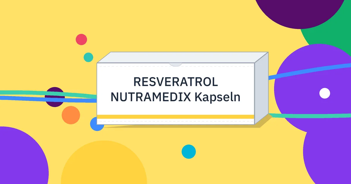 Symbolbild: Packung mit der Aufschrift RESVERATROL NUTRAMEDIX Kapseln (PZN 18103551) – Verfügbarkeit und Bezug in Apotheken in Frankfurt am Main