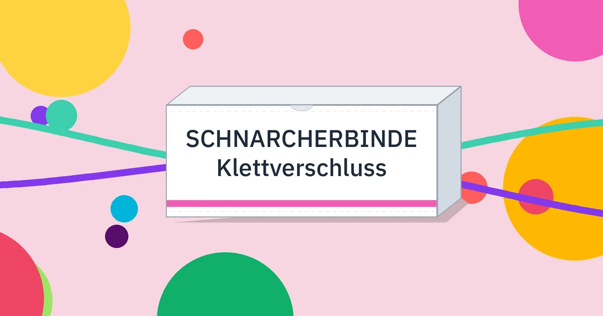 Symbolbild: Packung mit der Aufschrift SCHNARCHERBINDE Klettverschluss (PZN 02009206) – Verfügbarkeit und Bezug in Apotheken in Frankfurt am Main