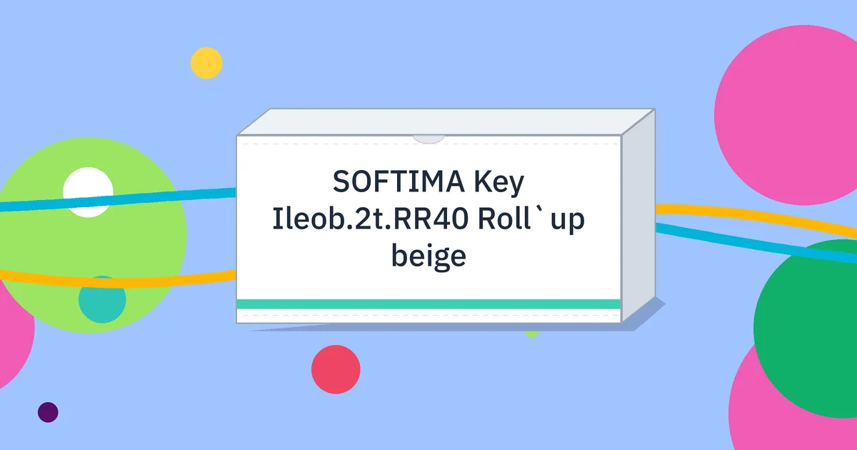Symbolbild: Packung mit der Aufschrift SOFTIMA Key Ileob.2t.RR40 Roll`up beige (PZN 00093384) – Verfügbarkeit und Bezug in Apotheken in Frankfurt am Main