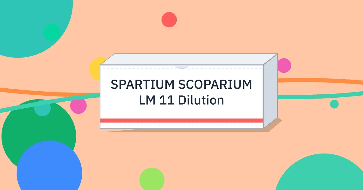 Symbolbild: Packung mit der Aufschrift SPARTIUM SCOPARIUM LM 11 Dilution (PZN 13194709) – Verfügbarkeit und Bezug in Apotheken in Frankfurt am Main