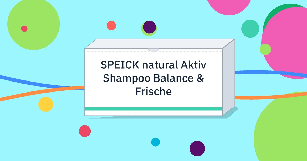 Symbolbild: Packung mit der Aufschrift SPEICK natural Aktiv Shampoo Balance & Frische (PZN 06440177) – Verfügbarkeit und Bezug in Apotheken in Frankfurt am Main