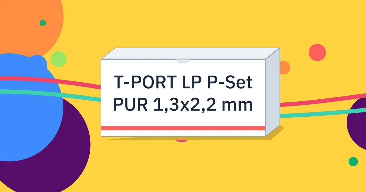 Symbolbild: Packung mit der Aufschrift T-PORT LP P-Set PUR 1,3x2,2 mm (PZN 17589014) – Verfügbarkeit und Bezug in Apotheken in Frankfurt am Main