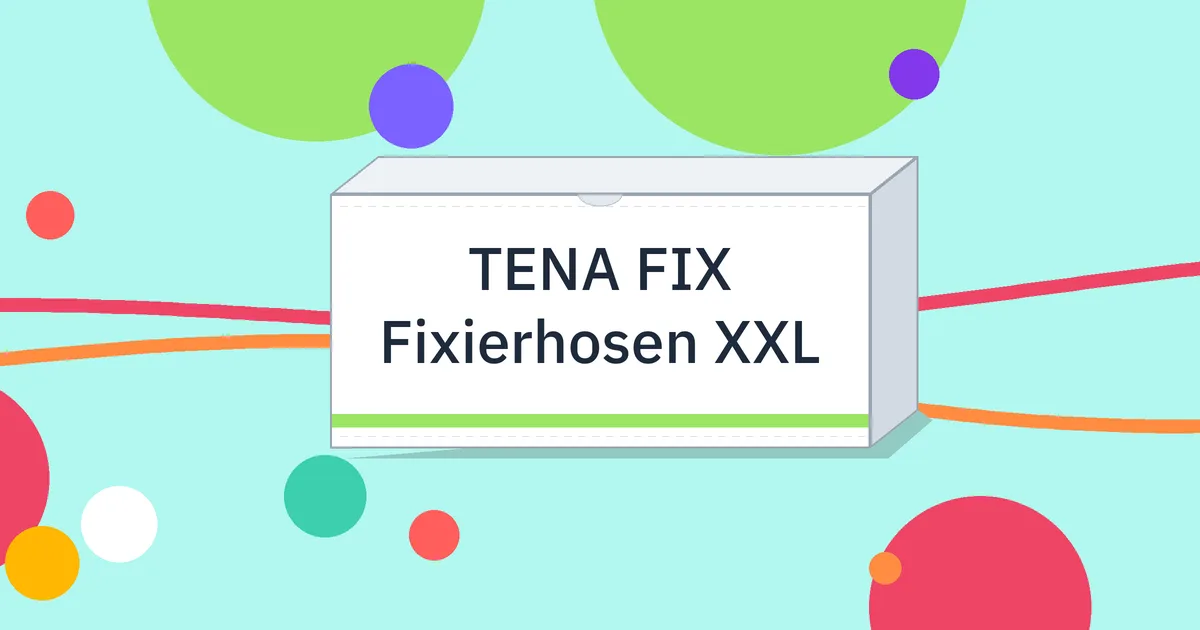 Symbolbild: Packung mit der Aufschrift TENA FIX Fixierhosen XXL (PZN 09469017) – Verfügbarkeit und Bezug in Apotheken in Frankfurt am Main