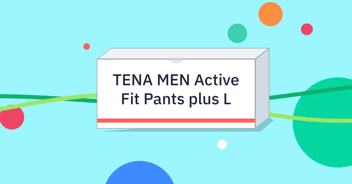 Symbolbild: Packung mit der Aufschrift TENA MEN Active Fit Pants plus L (PZN 12739957) – Verfügbarkeit und Bezug in Apotheken in Frankfurt am Main