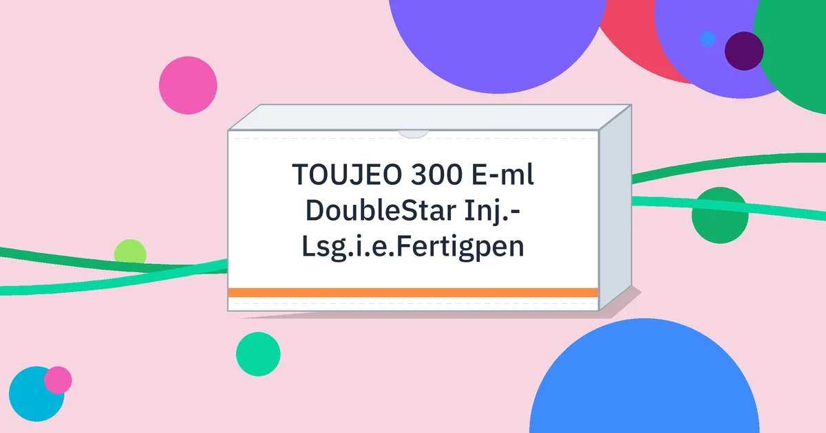 Symbolbild: Packung mit der Aufschrift TOUJEO 300 E-ml DoubleStar Inj.-Lsg.i.e.Fertigpen (PZN 16154314) – Verfügbarkeit und Bezug in Apotheken in Frankfurt am Main