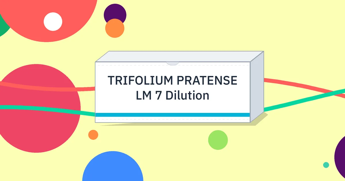 Symbolbild: Packung mit der Aufschrift TRIFOLIUM PRATENSE LM 7 Dilution (PZN 13226616) – Verfügbarkeit und Bezug in Apotheken in Frankfurt am Main
