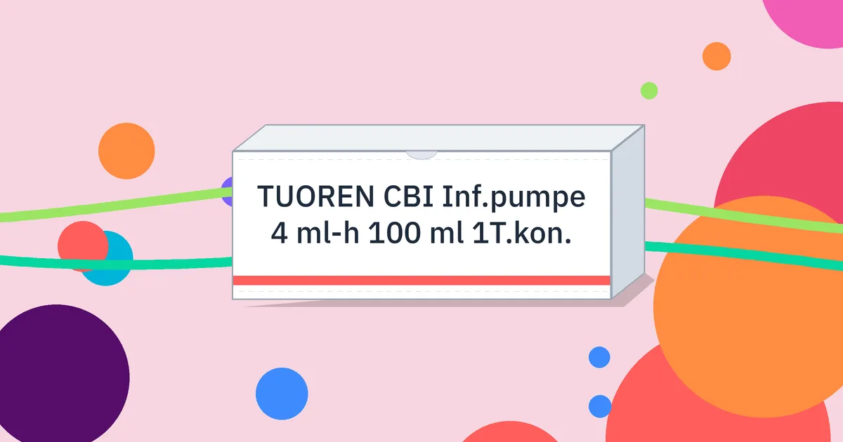 Symbolbild: Packung mit der Aufschrift TUOREN CBI Inf.pumpe 4 ml-h 100 ml 1T.kon. (PZN 11663117) – Verfügbarkeit und Bezug in Apotheken in Frankfurt am Main