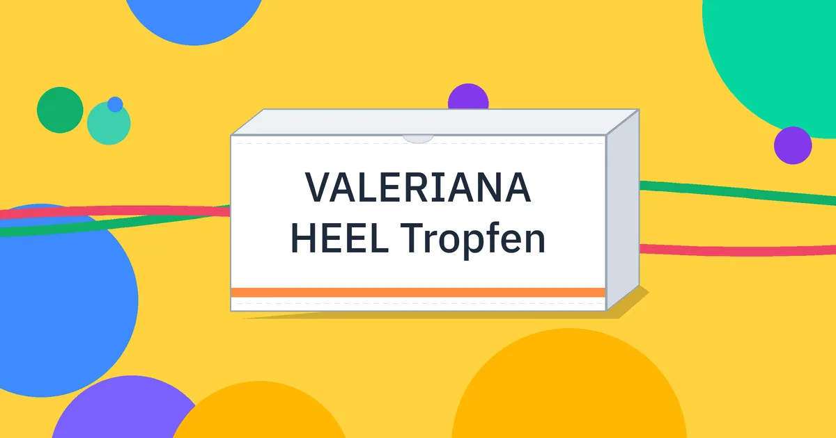 Symbolbild: Packung mit der Aufschrift VALERIANA HEEL Tropfen (PZN 01071976) – Verfügbarkeit und Bezug in Apotheken in Frankfurt am Main