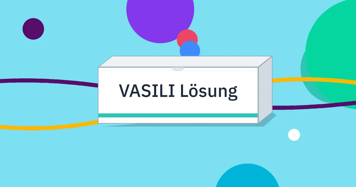 Symbolbild: Packung mit der Aufschrift VASILI Lösung (PZN 04901243) – Verfügbarkeit und Bezug in Apotheken in Frankfurt am Main