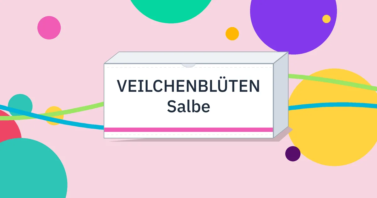 Symbolbild: Packung mit der Aufschrift VEILCHENBLÜTEN Salbe (PZN 18439860) – Verfügbarkeit und Bezug in Apotheken in Frankfurt am Main