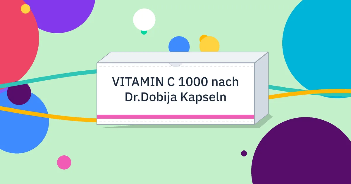 Symbolbild: Packung mit der Aufschrift VITAMIN C 1000 nach Dr.Dobija Kapseln (PZN 19458405) – Verfügbarkeit und Bezug in Apotheken in Frankfurt am Main
