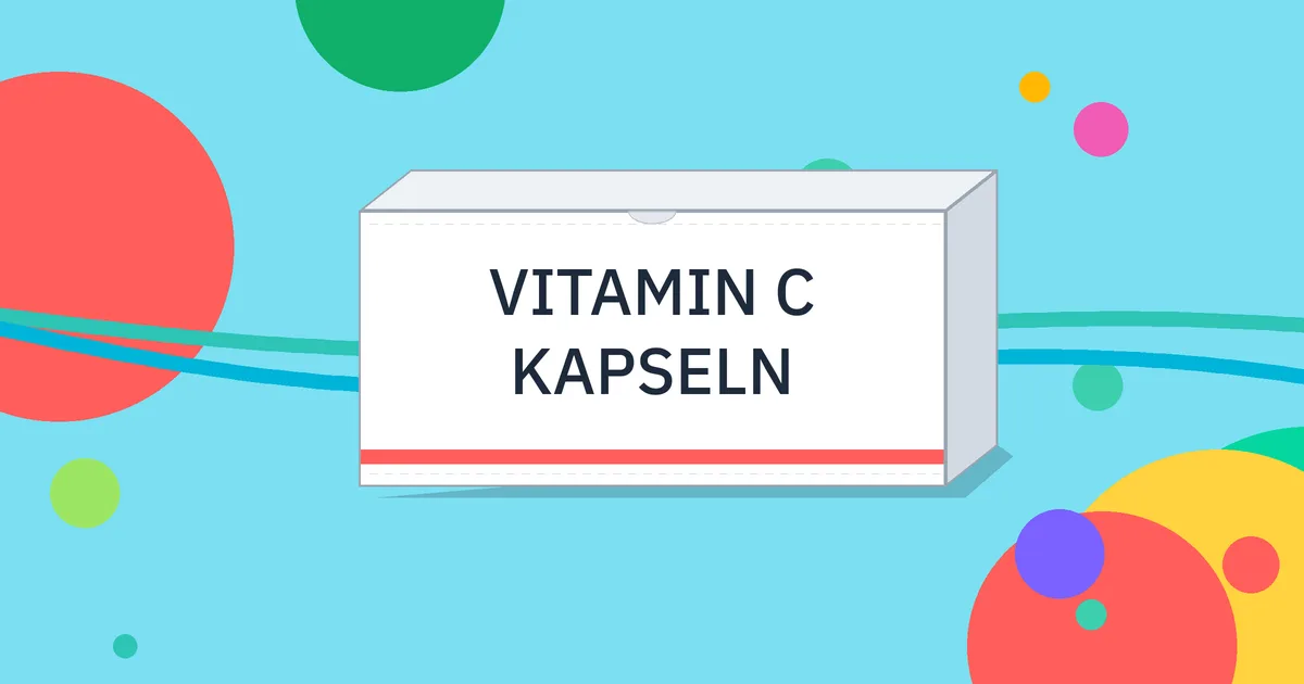 Symbolbild: Packung mit der Aufschrift VITAMIN C KAPSELN (PZN 19964887) – Verfügbarkeit und Bezug in Apotheken in Frankfurt am Main