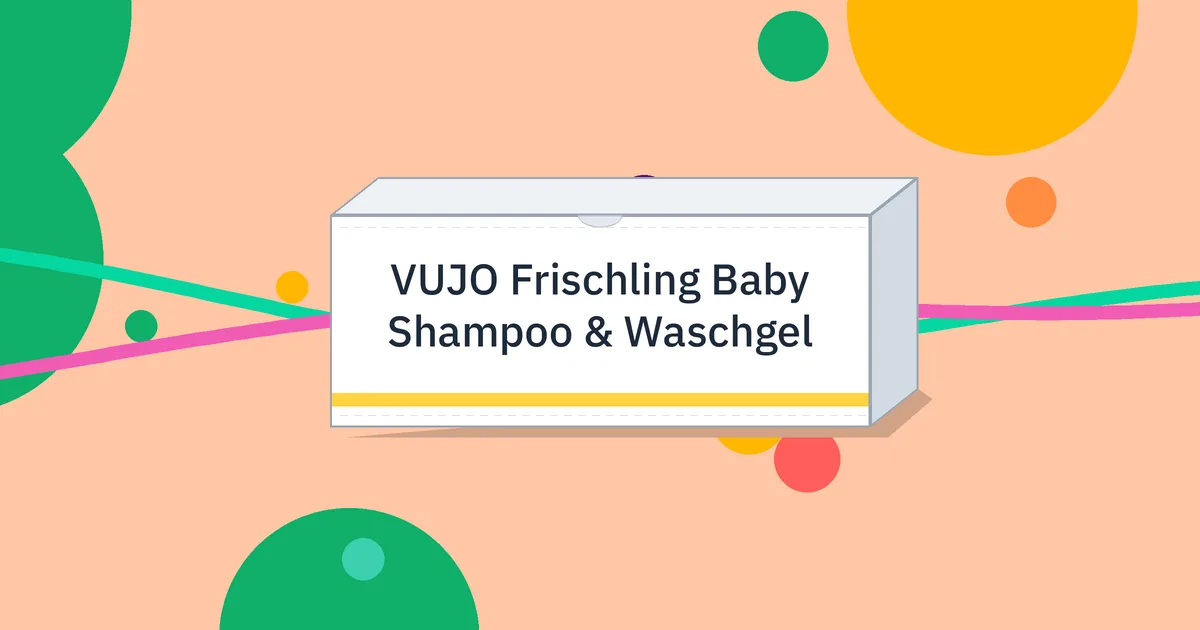Symbolbild: Packung mit der Aufschrift VUJO Frischling Baby Shampoo & Waschgel (PZN 18783267) – Verfügbarkeit und Bezug in Apotheken in Frankfurt am Main